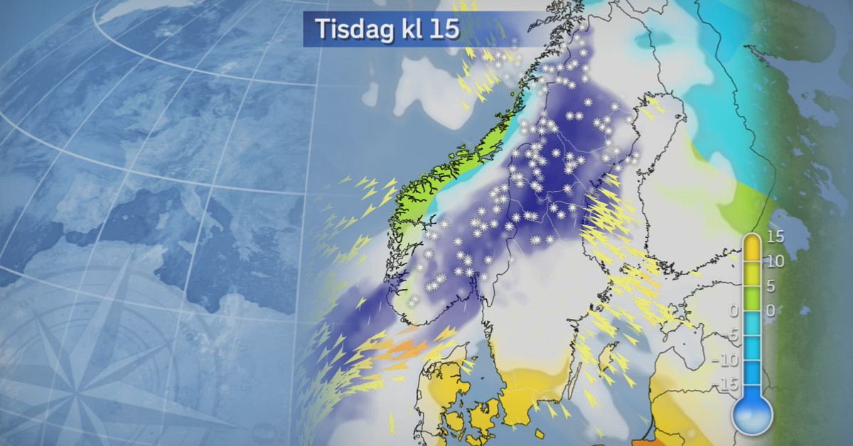 Varning för stora mängder snö SVT Nyheter