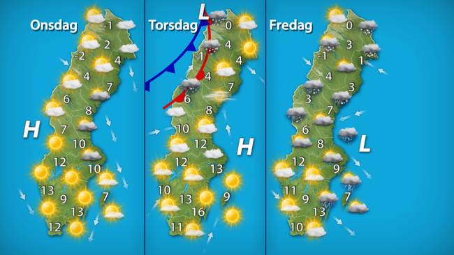 METEOALARMs Vädervarningar för Europa och SMHIs för Sverige (klicka på ...