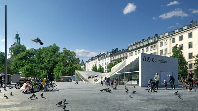 Odenplans nya landmärke | SVT Nyheter