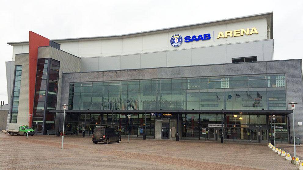 Kassaskåp länsat på Saab Arena | SVT Nyheter
