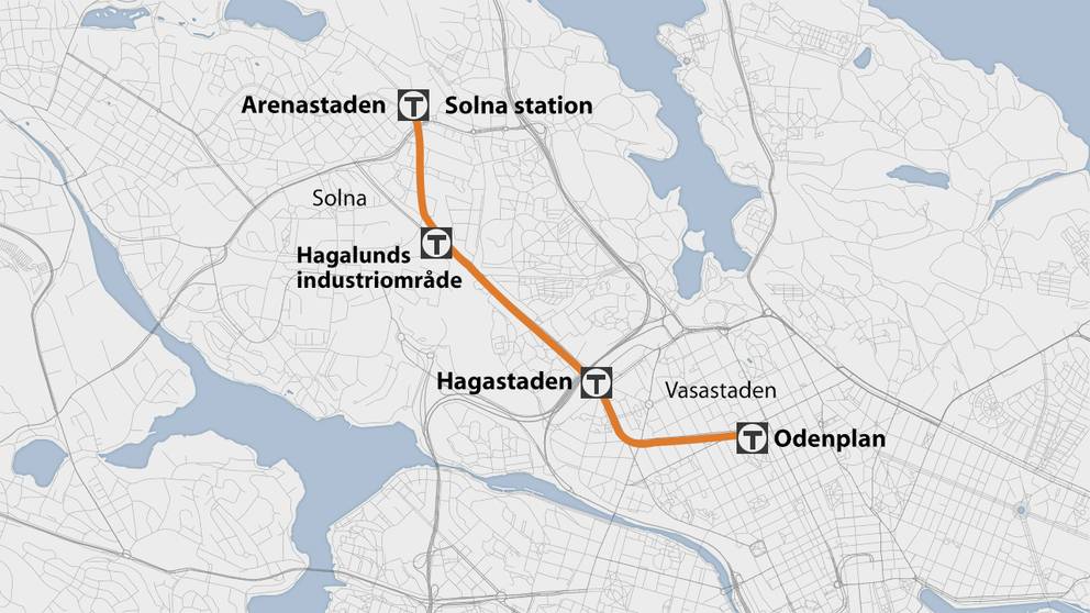 Hagalund kan få tunnelbanestation | SVT Nyheter