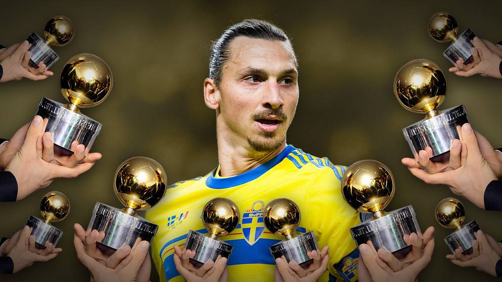 Zlatan fick Guldbollen för tionde gången | SVT Sport