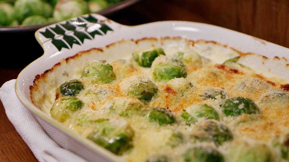 Gratinerad brysselkål | SVT recept