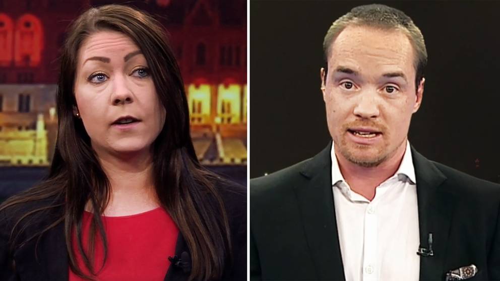 Ekeroth (SD) och Ferm (MP) i debatt inför valet i Ungern – möttes i SVT ...