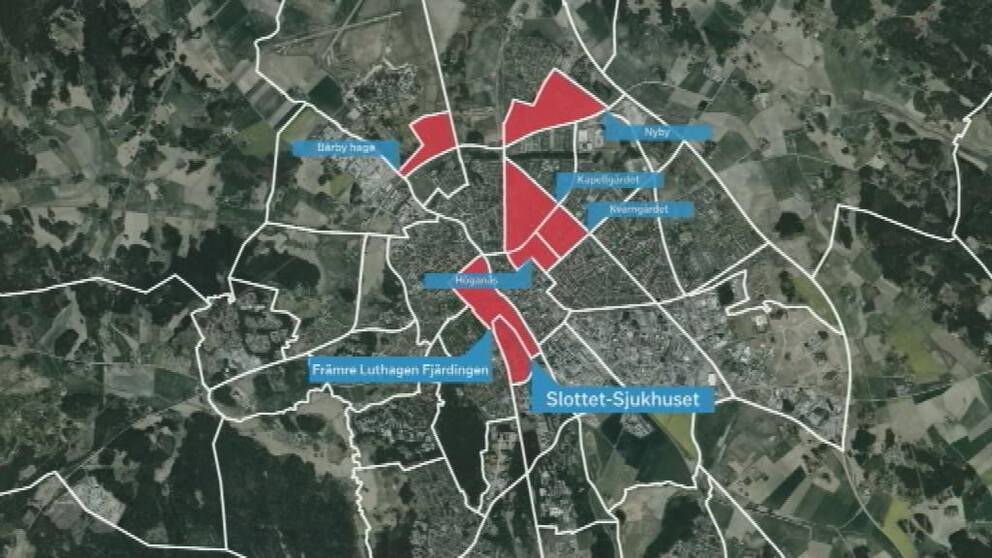 Här är Uppsalas nya stadsdelar | SVT Nyheter Här är Uppsalas nya stadsdelar | SVT Nyheter