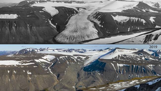 So much has Svalbard's glaciers melted in 100 years - Teller Report