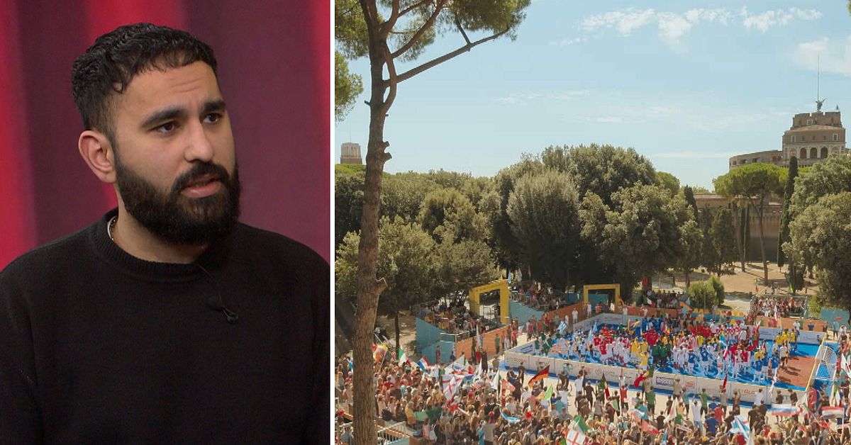 Robin Nazari om sin medverkan i ”The Beautiful Game” | SVT Nyheter
