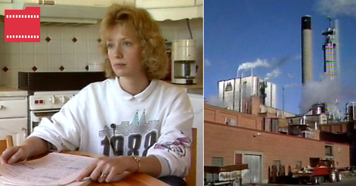 Från arkivet: Mamman tog strid mot utsläppen från Aspa bruk 1987 | SVT ...