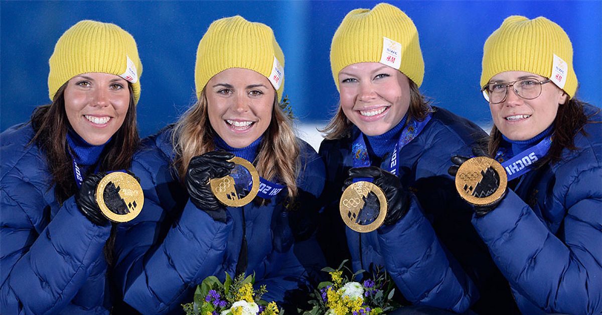 Stafettlaget tar guld i OS 2014 | SVT Nyheter