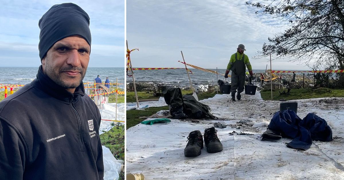 Reparatören Kristoffer rycker in som sanerare: ”Kladdigt, tungt och ...