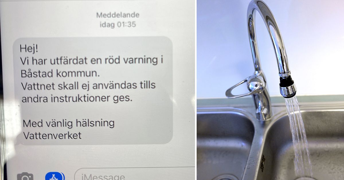 NSVA varnar för bedrägeriförsök via vatten-sms: ”Skrämmande” | SVT Nyheter