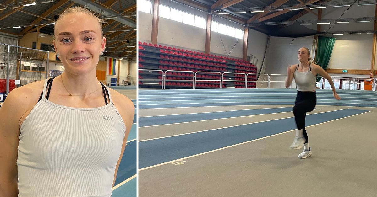 Lovisa Karlsson från Kalmar laddar för inomhus-EM i friidrott ...
