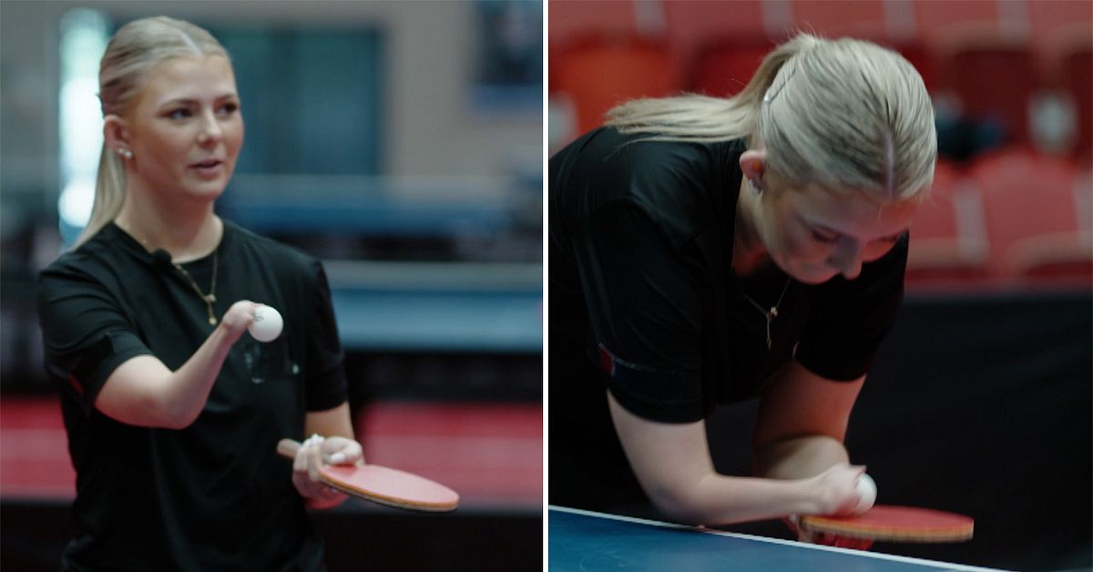 Bordtennis: Så servar paralympiern Anja Händén med bara en hand: ”Kan ...