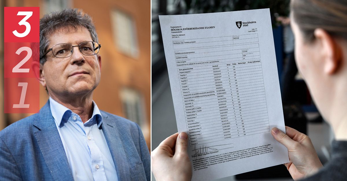 Totalsågar dagens betygssystem: ”Inför tiogradig skala istället” | SVT Nyheter