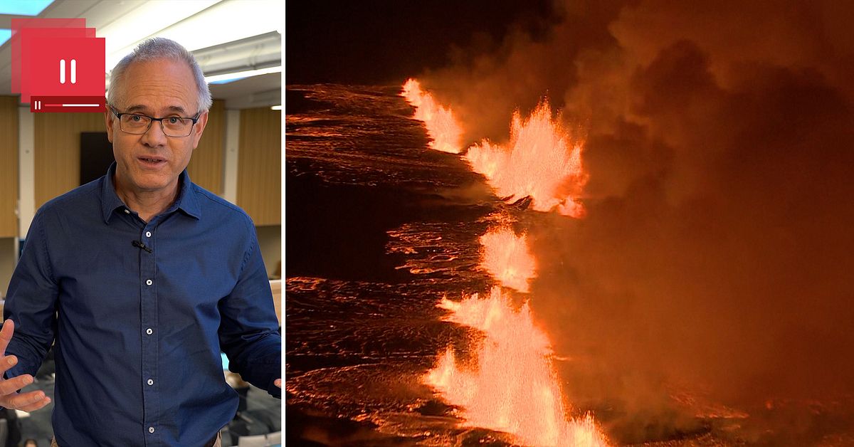 Bild för bild: Vulkanutbrottet på Island | SVT Nyheter