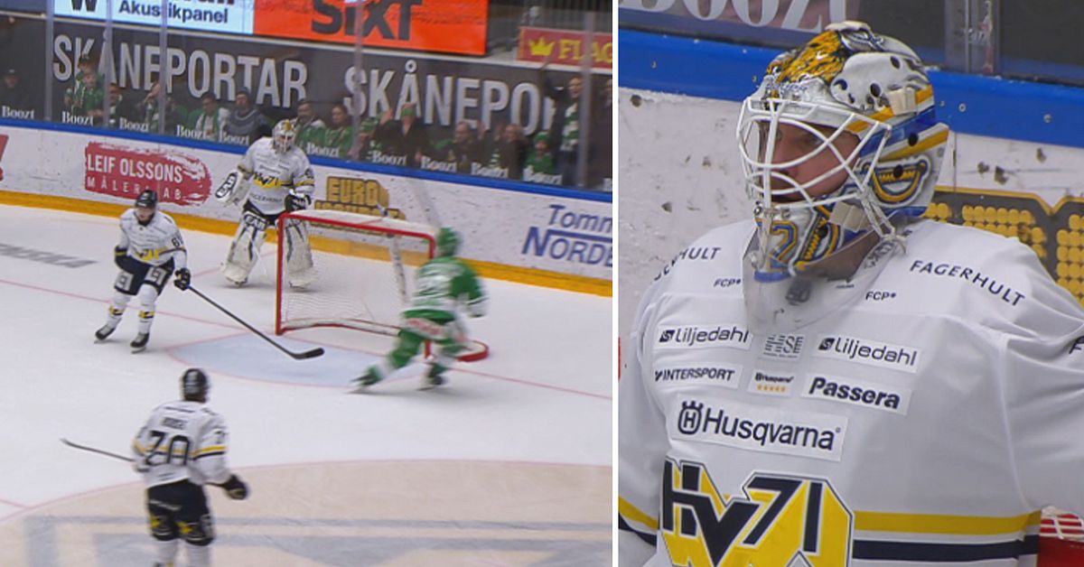 Ishockey: Felix Sandström med tabbe när HV71 föll mot Rögle | SVT Sport