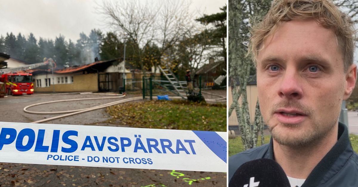 Pappa Joel orolig efter branden: ”Tror inte det ska hända” | SVT Nyheter