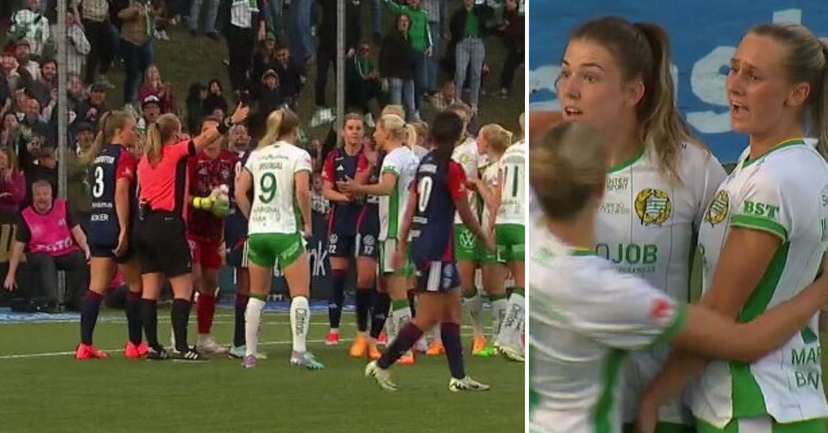 Fotboll: Hammarby rasar efter bortdömda målet mot FC Rosengård | SVT Sport