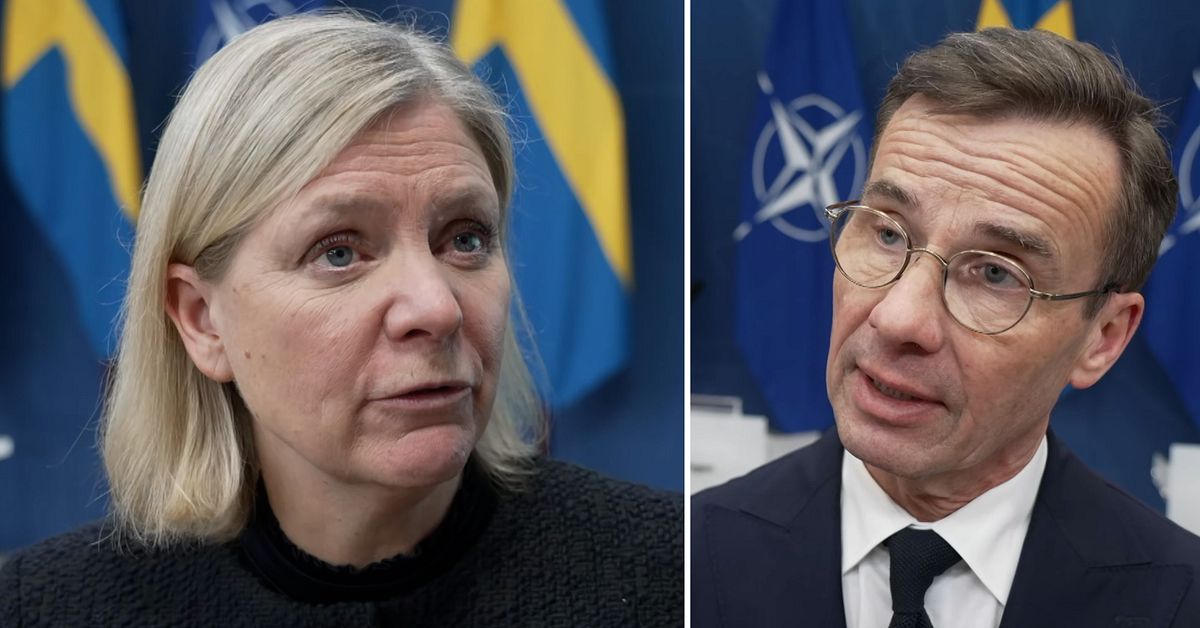 Kristersson och Andersson om Nato-samarbetet: ”Vi gör det tillsammans” | SVT Nyheter