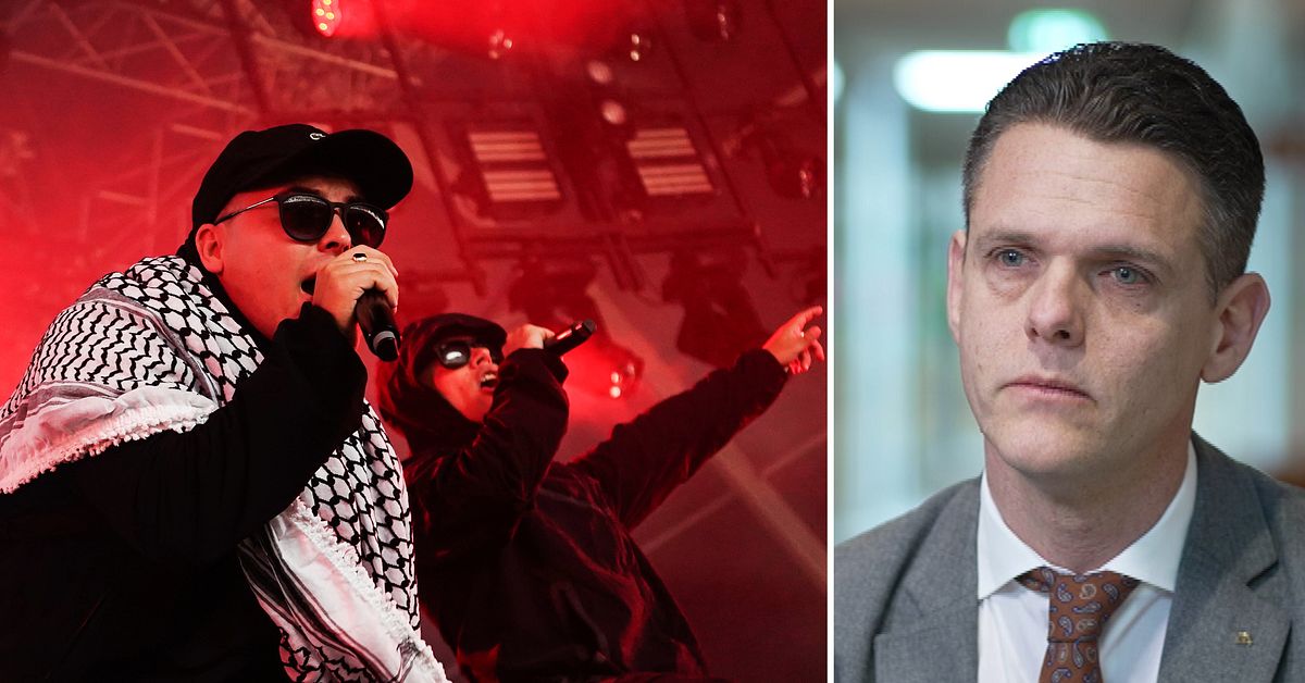 Moderaterna i Stockholm vill stoppa Kneecap-konsert | SVT Nyheter