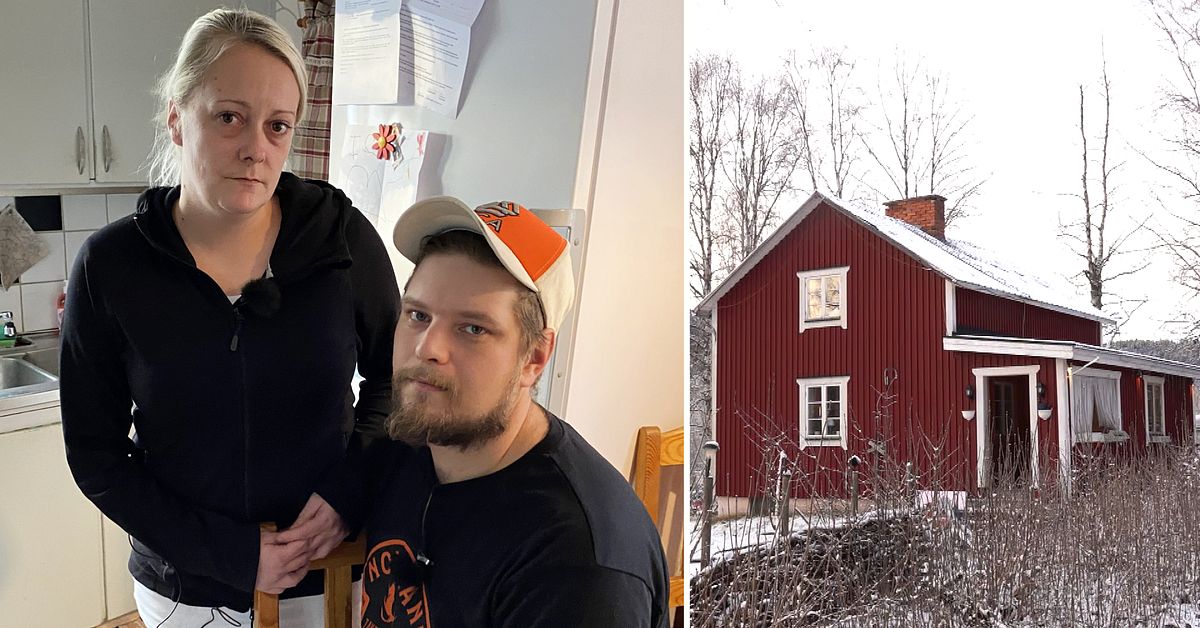 Så bor familjen efter branden i Edsele – sju personer i ett Per Albin ...