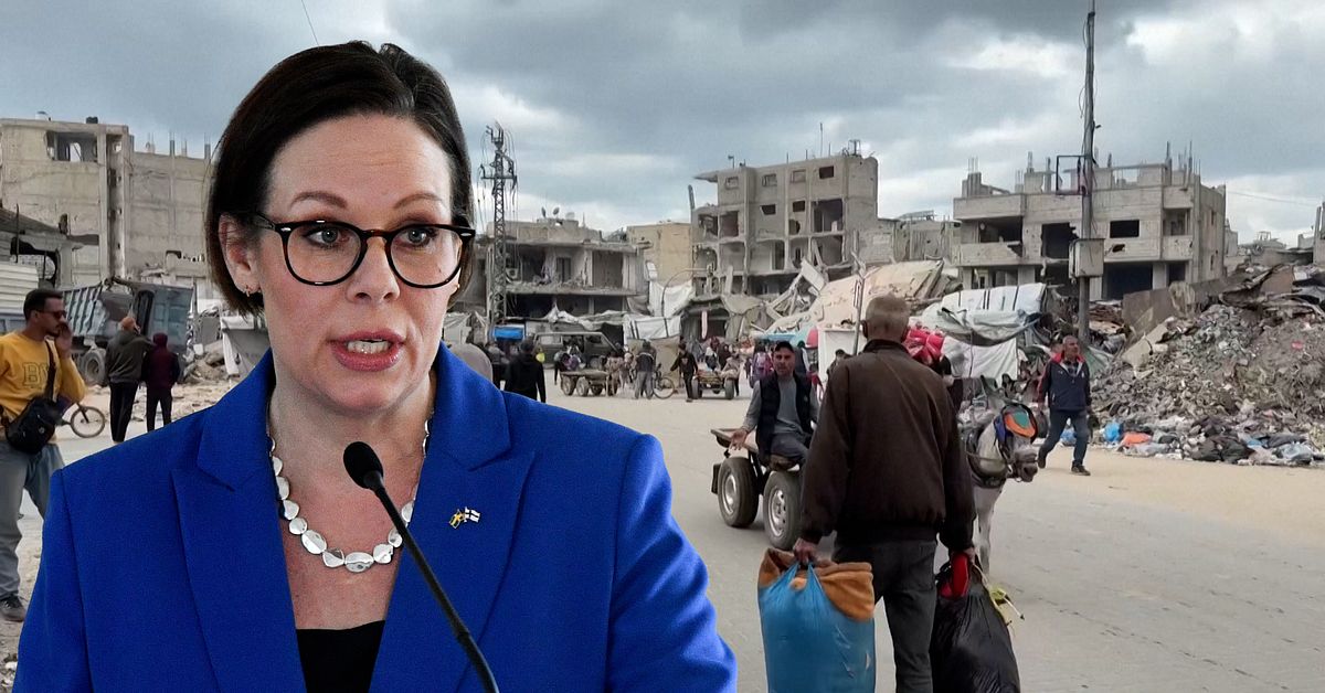 Utrikesminister Maria Malmer Stenergard: Israels blockad av nödhjälp ...