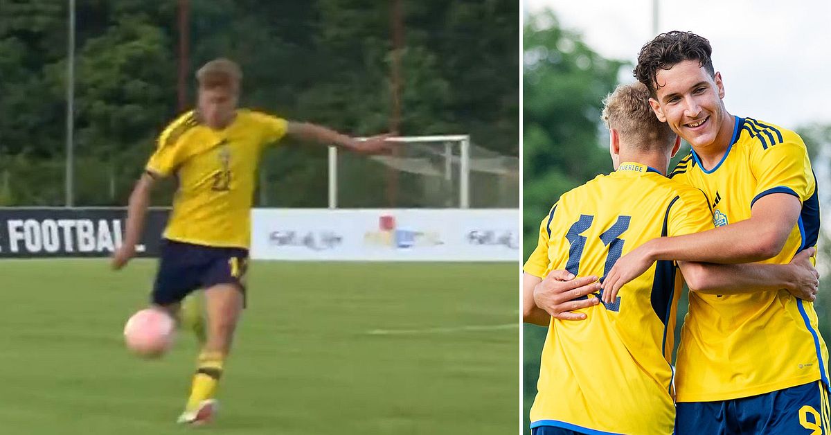 Fotboll: Hugo Bolin matchhjälte för U21-landslaget mot Kroatien | SVT Sport