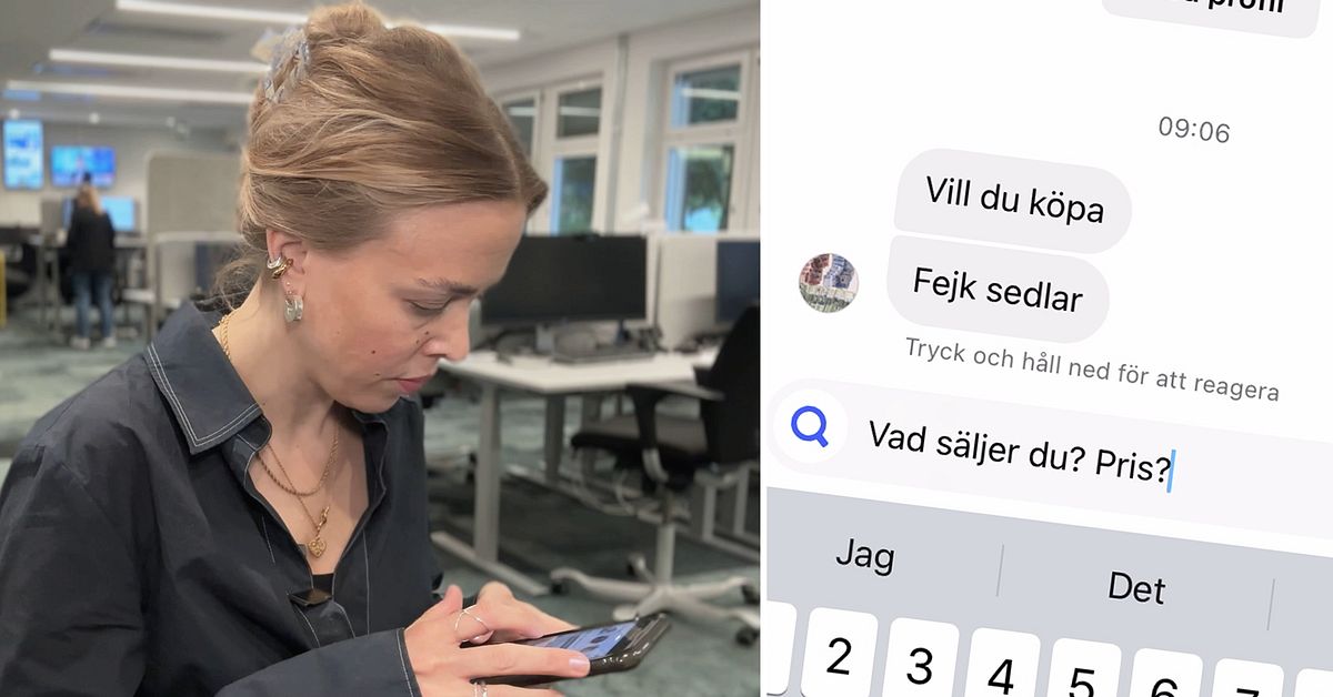 Här erbjuds SVT:s reporter falska 500-sedlar | SVT Nyheter
