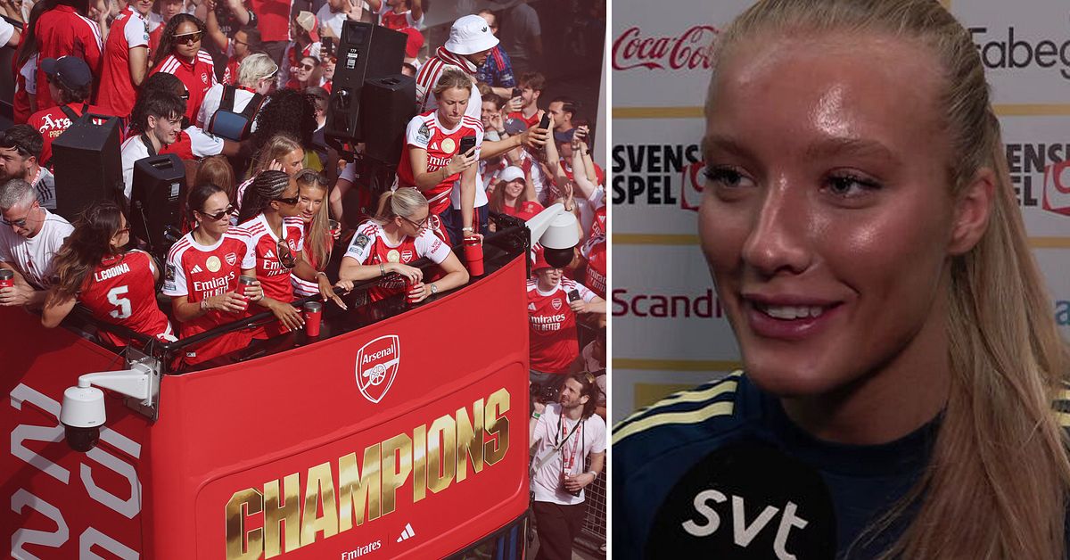 Fotboll: Smilla Holmberg om Arsenals firande i London: ”Svårt att ...