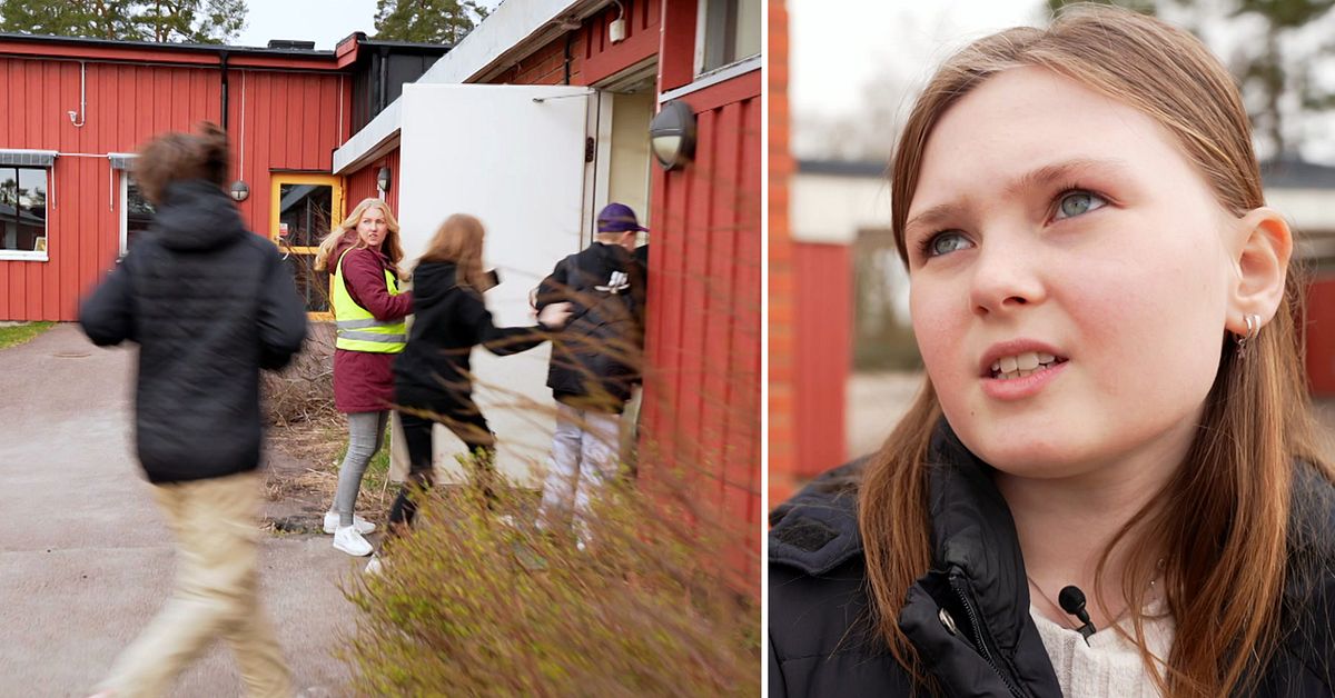 Här övar eleverna vid Nysäters skola på inrymning – vid potentiella ...