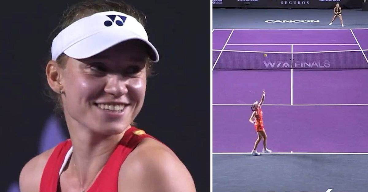 Tennis: WTA-slutspelsmatchen mellan Elena Rybakina och Aryna Sabalenka ...