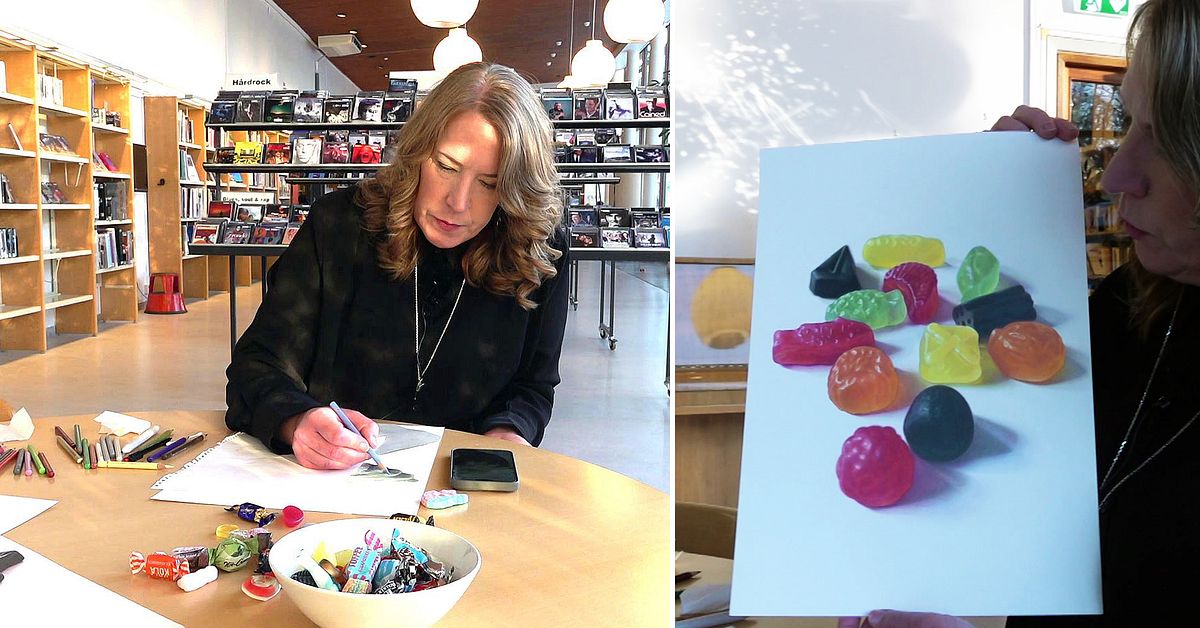 Therese från Västerås skapar realistisk godiskonst – får plats på ...