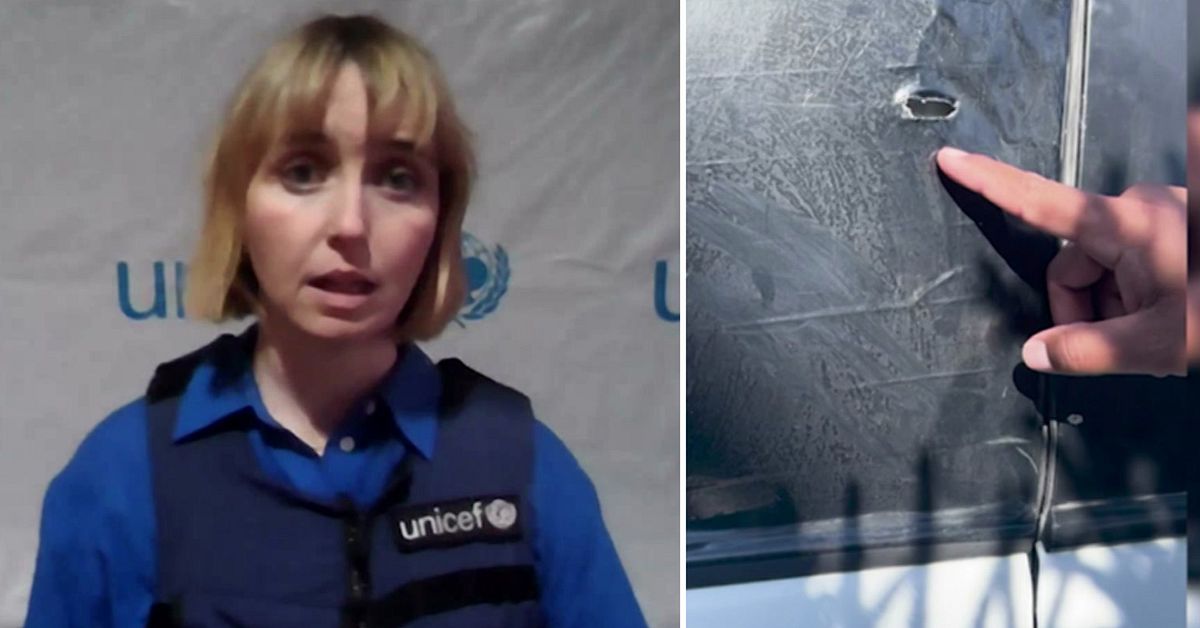 Hjälpkonvoj besköts – Unicefs Tess Ingram satt i bilen | SVT Nyheter