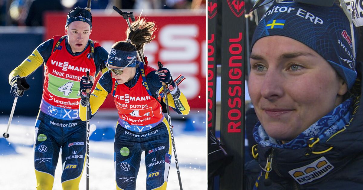 Skidskytte: Ella Halvarsson och Sebastian Samuelsson femma efter drama ...
