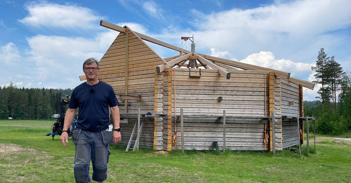 Spjutkastaren Kenth Eldebrinks oktagon av timmer är klar – nu ska den ...