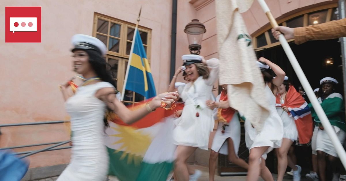 Experten: Därför har det blivit vanligare med flaggor på studenten | SVT Nyheter