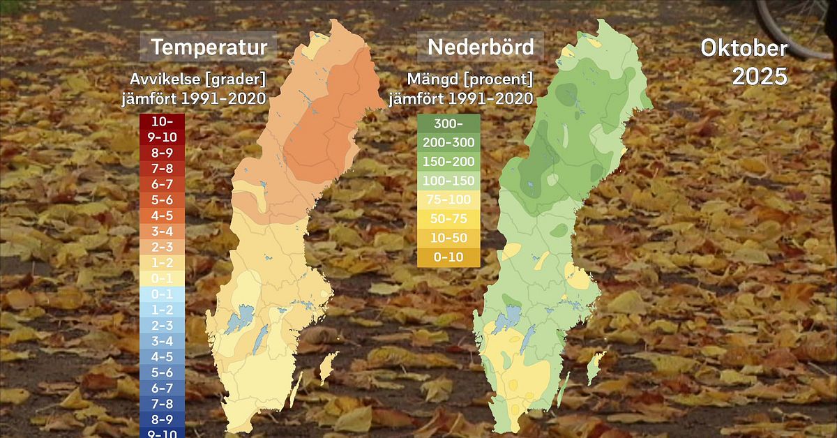 Analys: ”Oktober 2025: Milt höstväder med trevande vinterförsök” | SVT ...