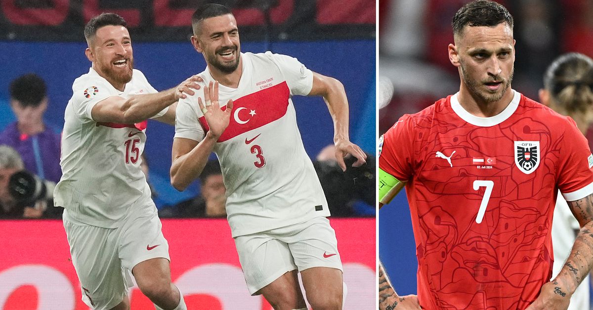 Fotboll: Mittbacken Merih Demiral frälste Turkiet med dubbla mål – Österrike utslaget | SVT Sport