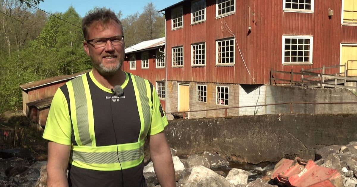 Kvarndammen i Okome rivs – nytt liv för fisk i Stockån | SVT Nyheter