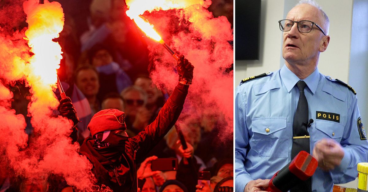 Fotboll: Polisen om arenasäkerhet och insmugglad pyroteknik: ”En banger ...