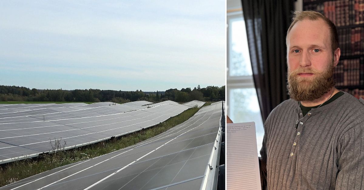 Planen på en av landets största solcellsparker kritiseras av Ingatorpsborna | SVT Nyheter