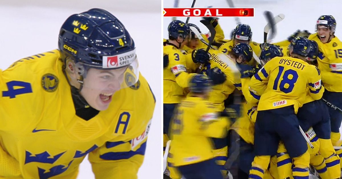 Ishockey: Sverige till JVM-semifinal efter förlängning | SVT Sport