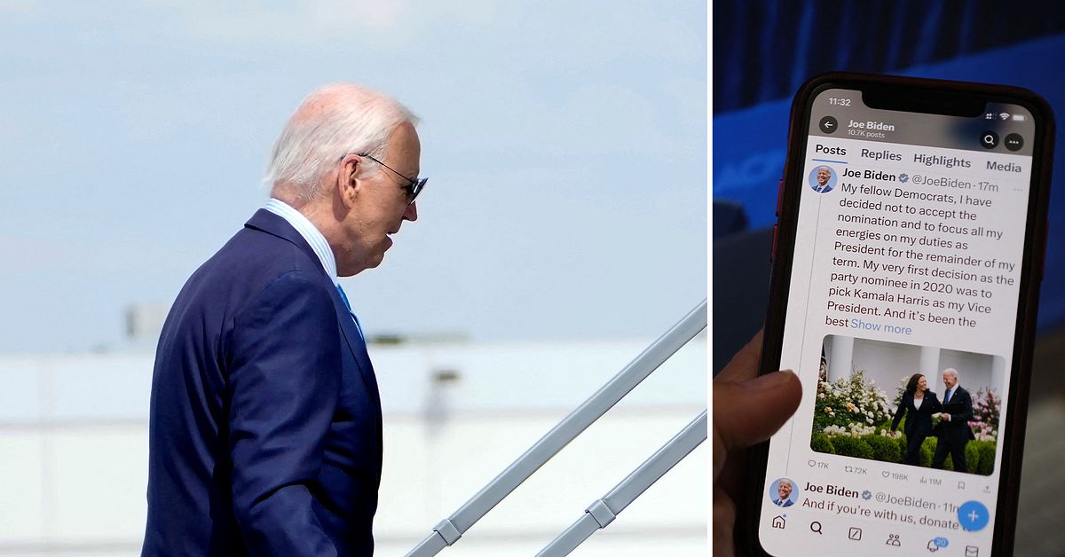Joe Biden: ”Jag kandiderar inte” | SVT Nyheter