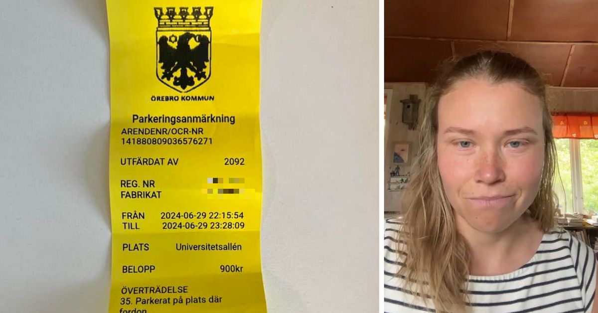 Stina fick falsk p-bot i Örebro: ”Vill varna andra” | SVT Nyheter