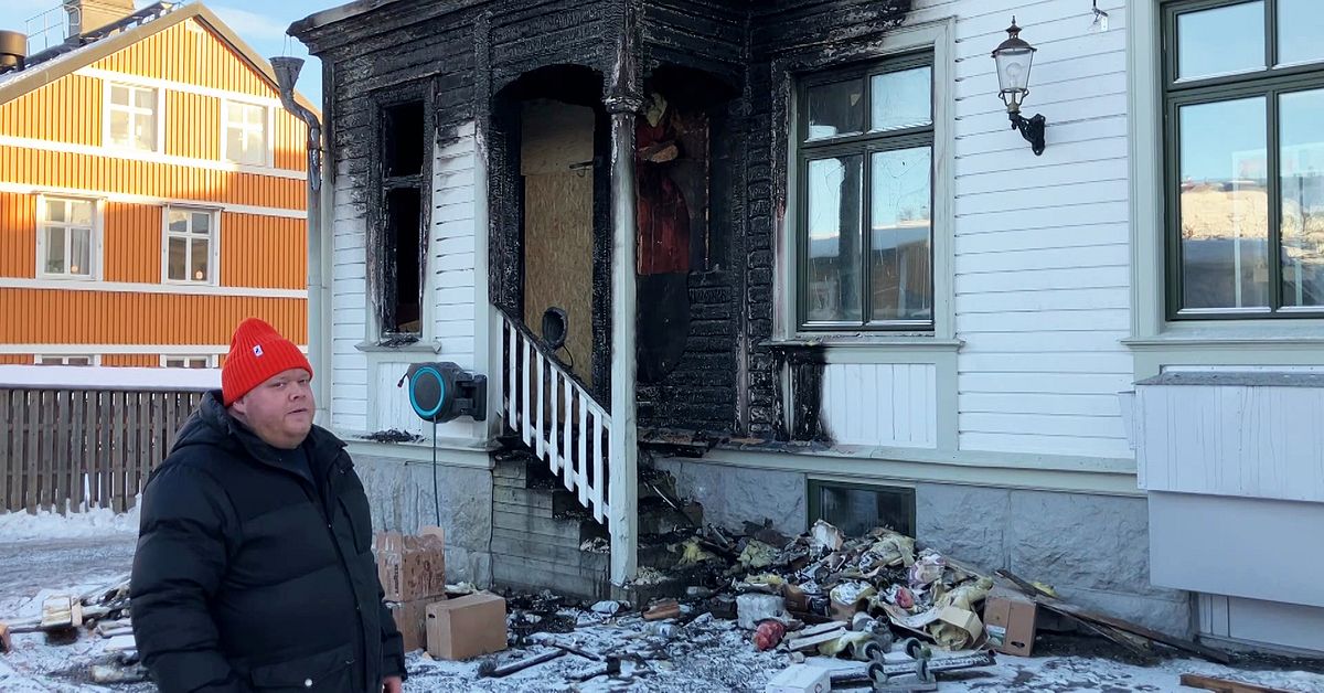Se hotellet i Luleå efter branden – hjälteinsats av anställd | SVT Nyheter