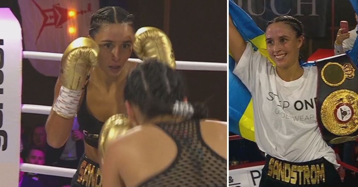 Boxning: Linn Sandström tog hem WBA:s mästarbälte i superflugvikt | SVT Sport