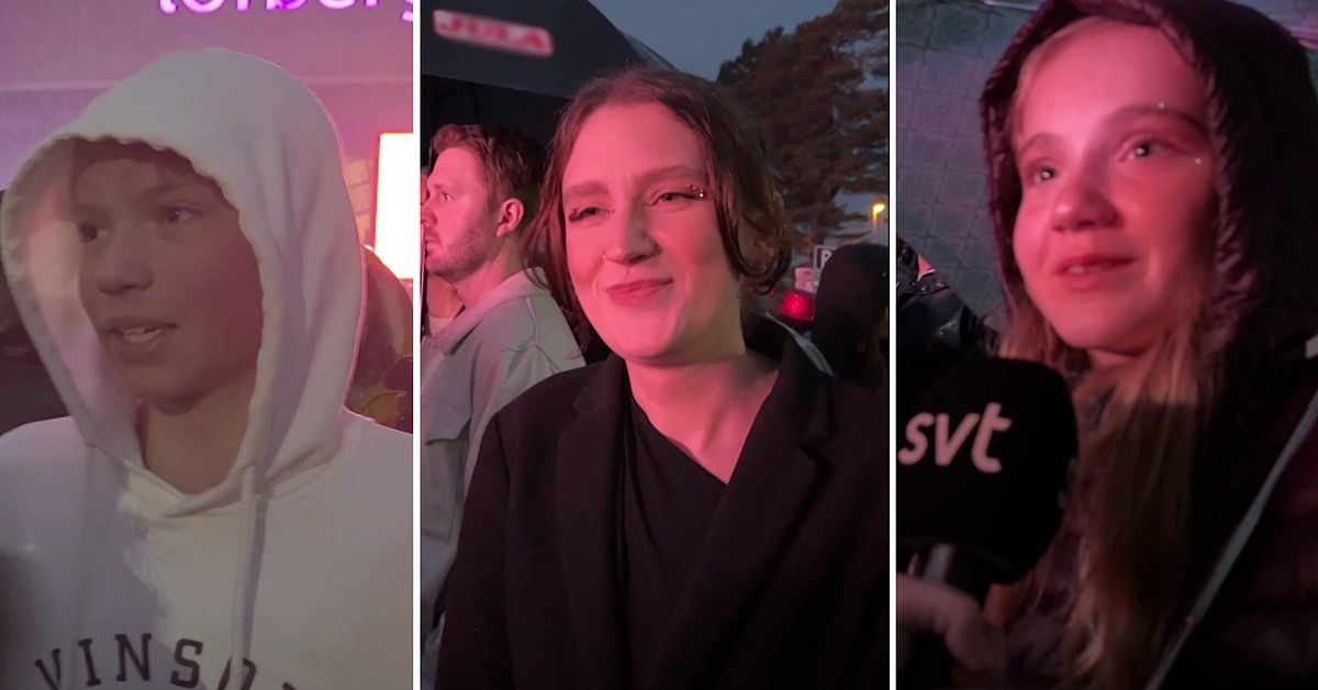 Karlstadpubliken inför kvällens deltävling i Melodifestivalen | SVT Nyheter