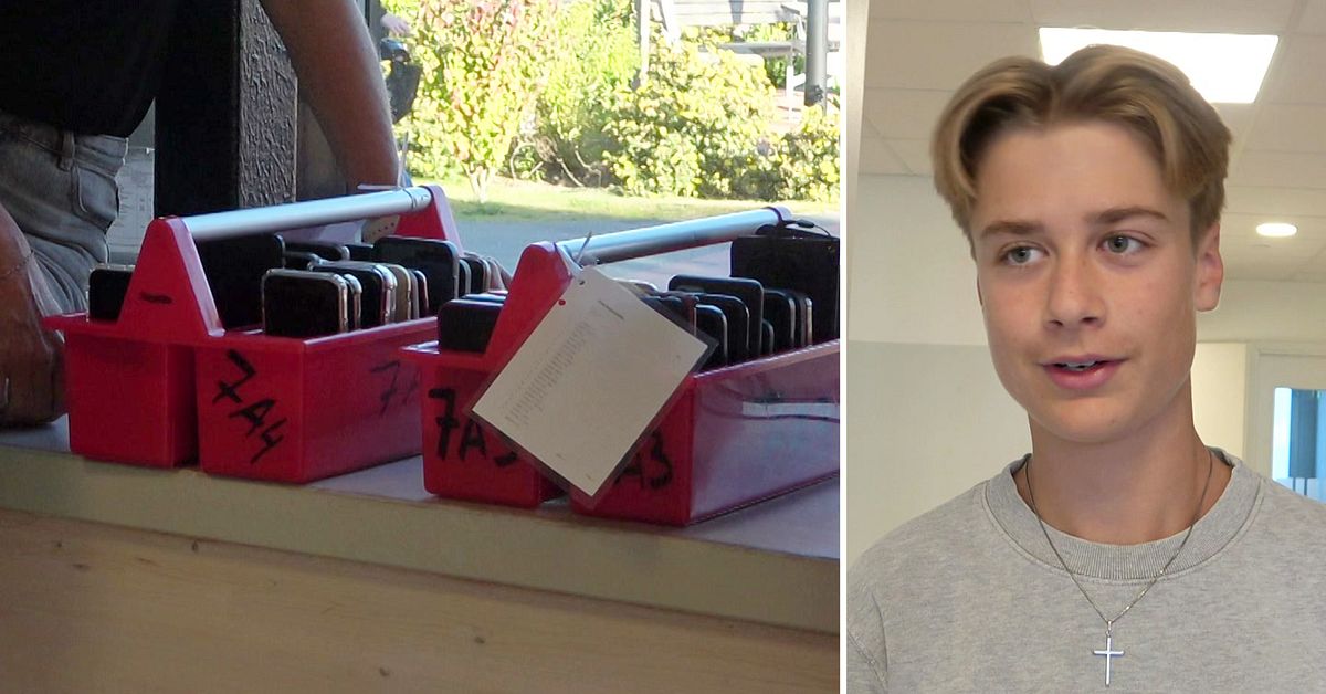 Föräldern Elin vill se mobilförbud – ”Konstigt att det varit tillåtet” | SVT Nyheter