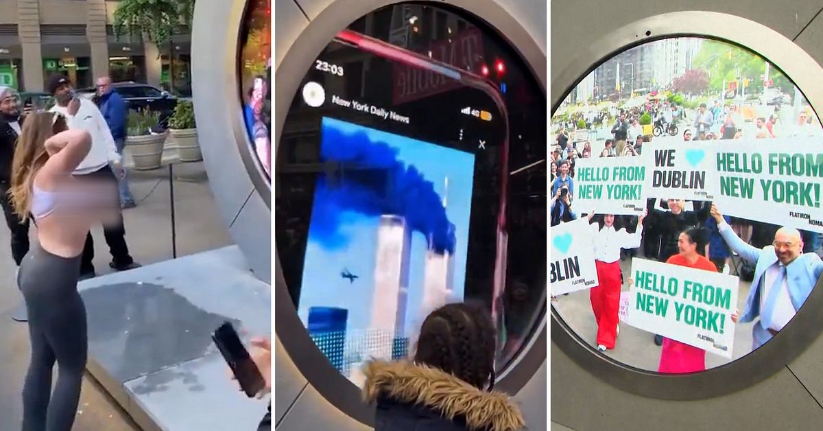 Droger, nakenhet och 9/11 – Så blev portalen mellan New York och Dublin ett viralt fiasko | SVT ...