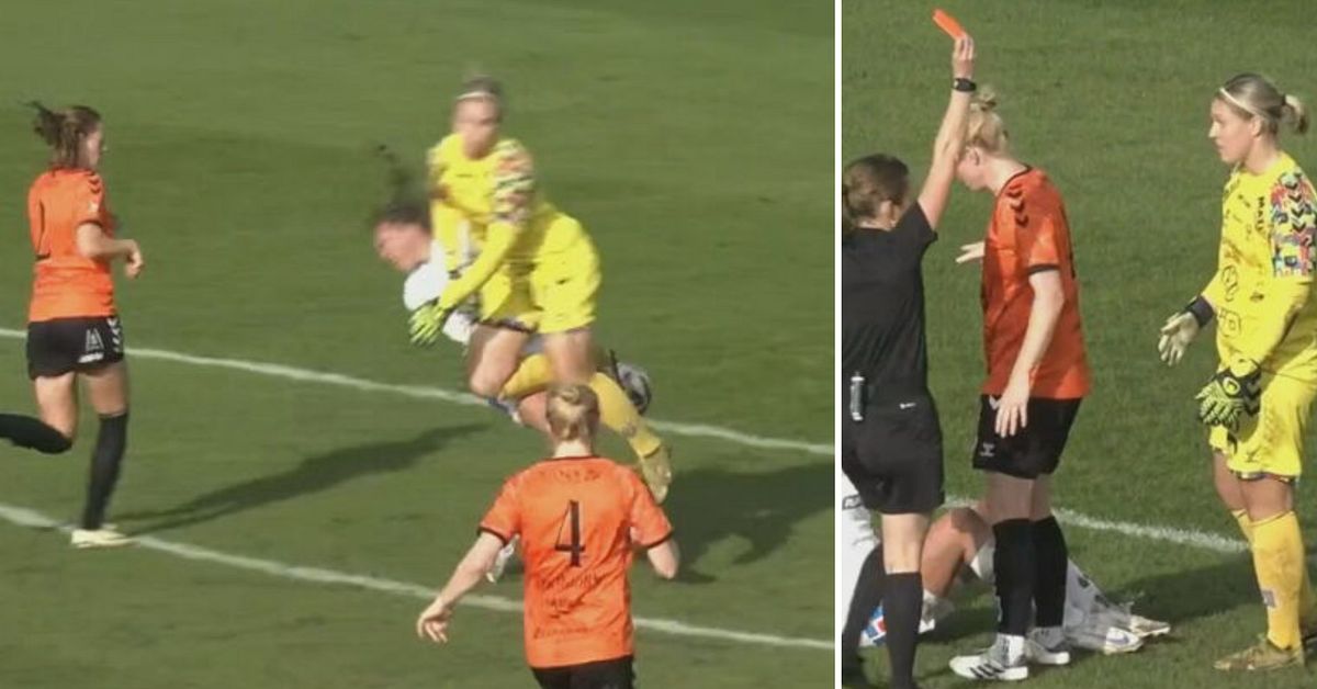 Fotboll: Kristianstad kollapsade efter målvakten Moa Olssons utvisning ...